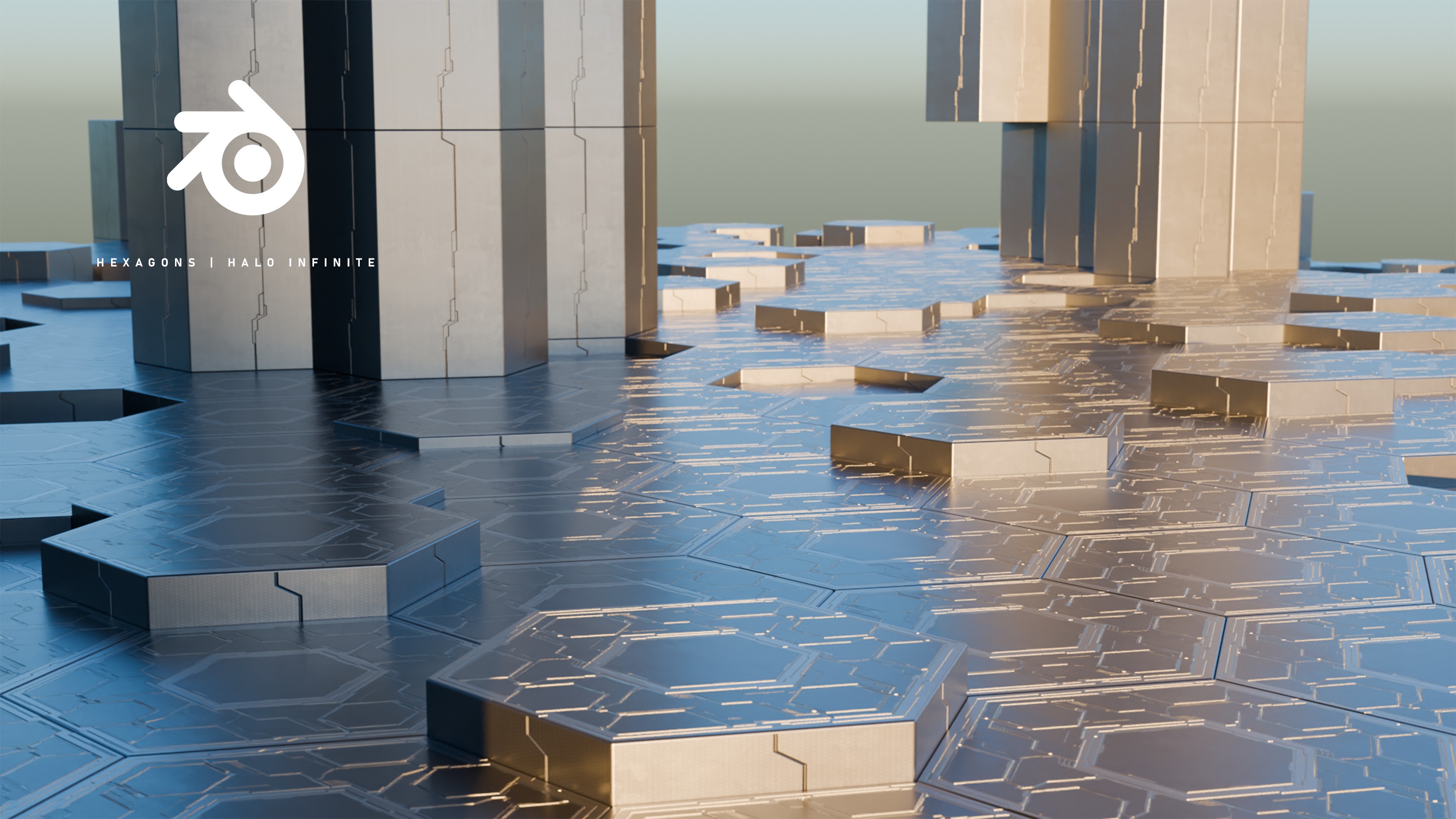 3D model Halo infinite - Hexagon asset game VR / AR / low-poly | CGTrader