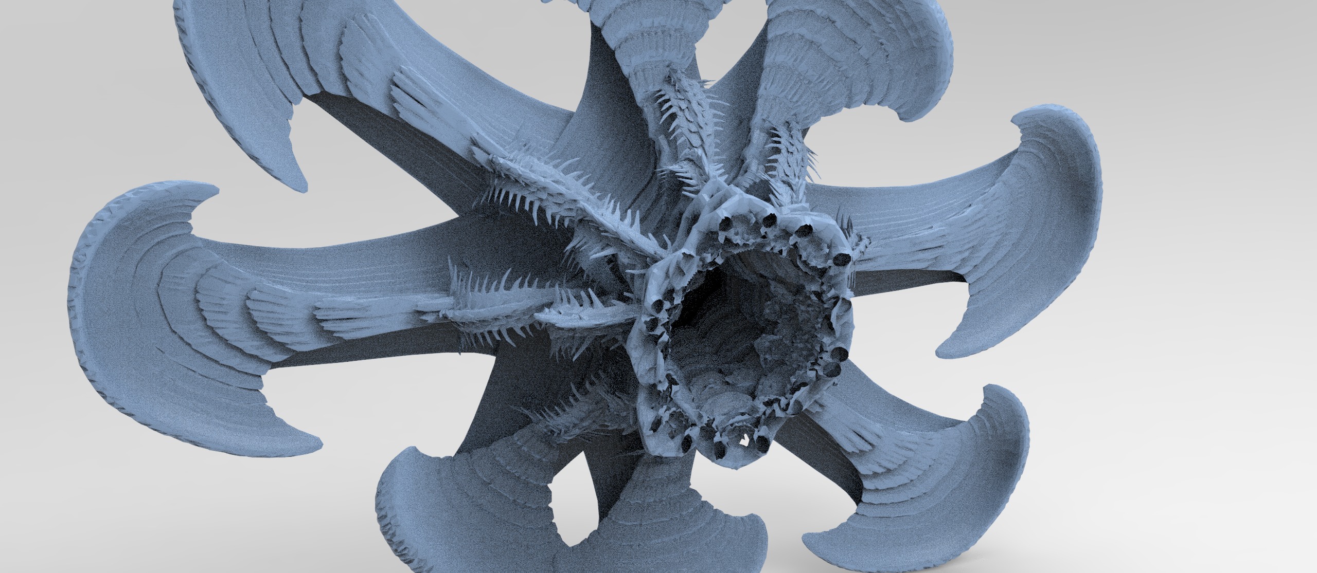 Alien Spine vertebrae stone collection 3D model | CGTrader