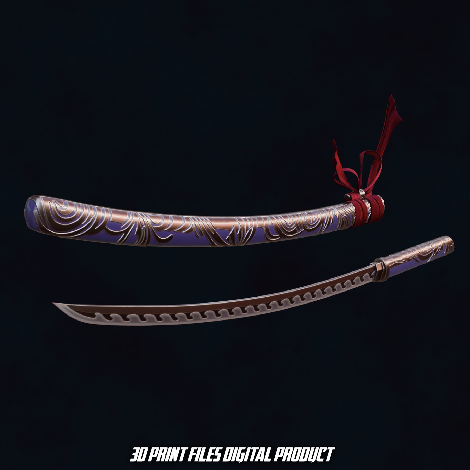 Si Fi Psylocke Vengeance Cosplay Katana Sword Marvel Rivals 3D model 3D printable | CGTrader