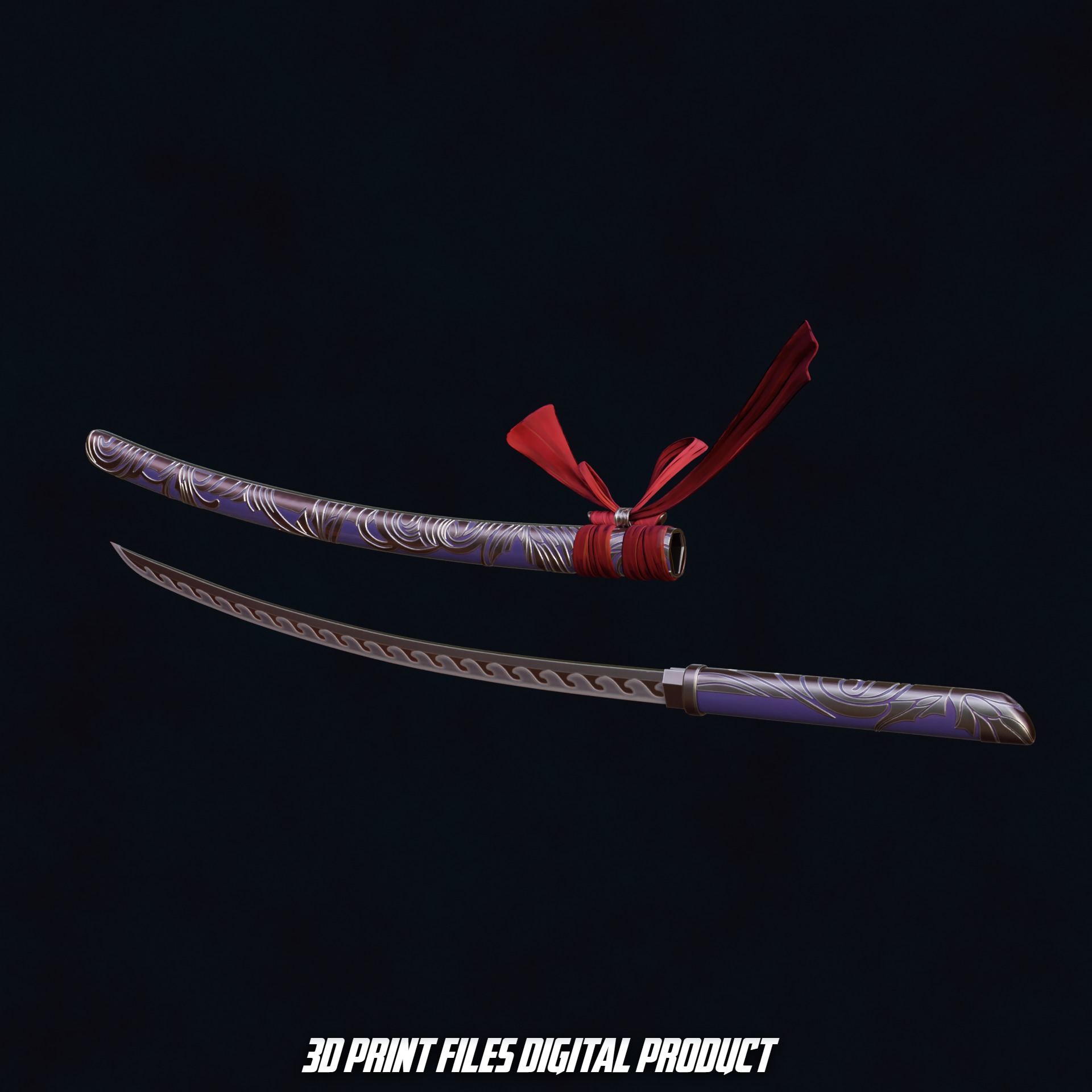 Si Fi Psylocke Vengeance Cosplay Katana Sword Marvel Rivals 3D model 3D ...