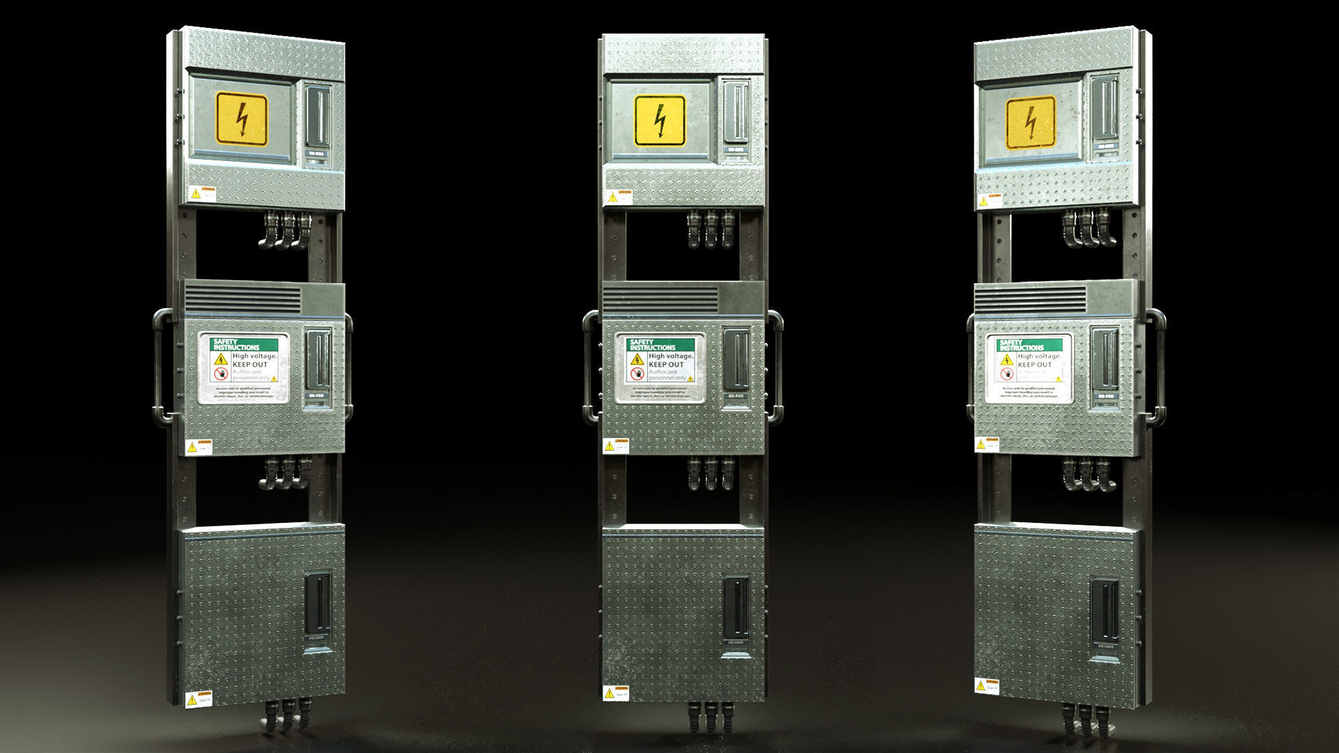 Electrical Boxes and Panels Pack 3D model | CGTrader