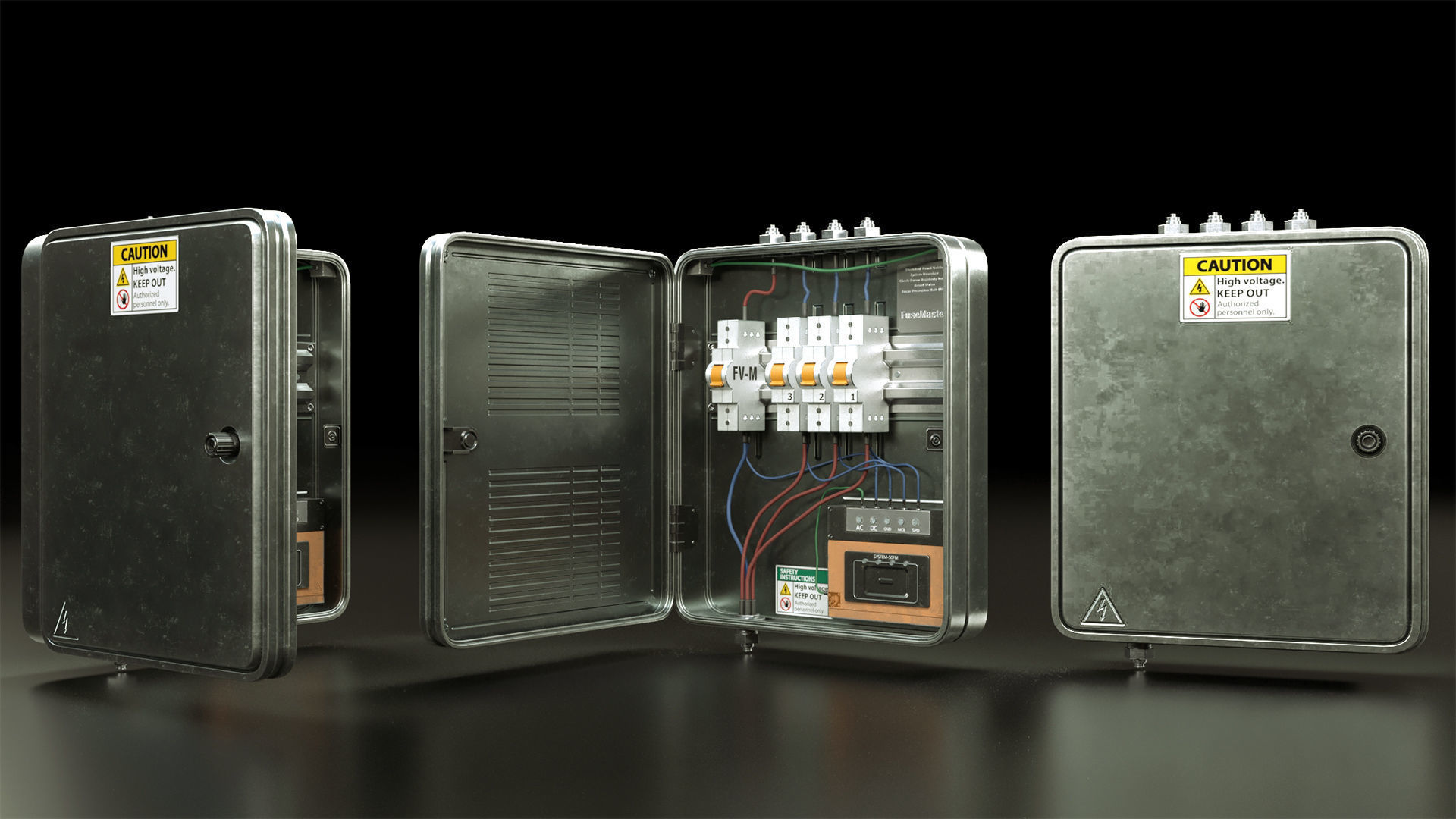 Electrical Boxes and Panels Pack 3D model | CGTrader