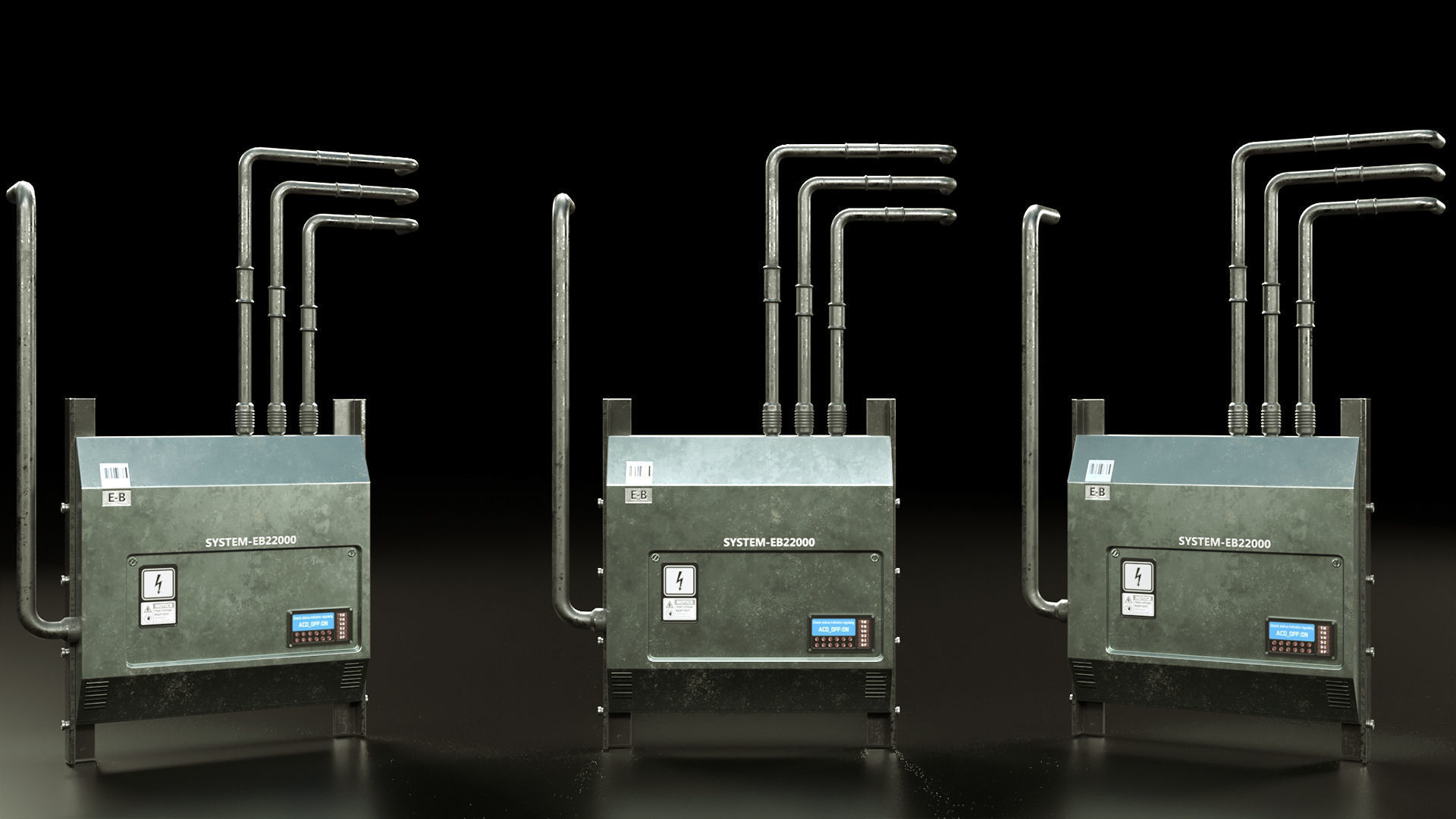 Electrical Boxes and Panels Pack 3D model | CGTrader