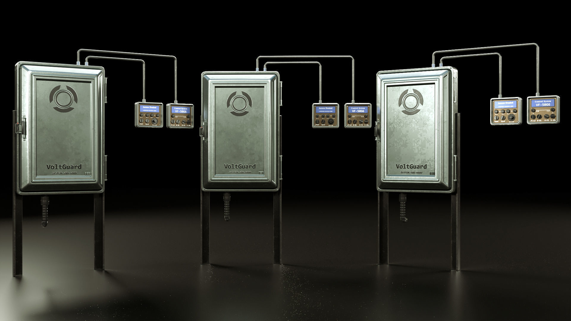 Electrical Boxes and Panels Pack 3D model | CGTrader