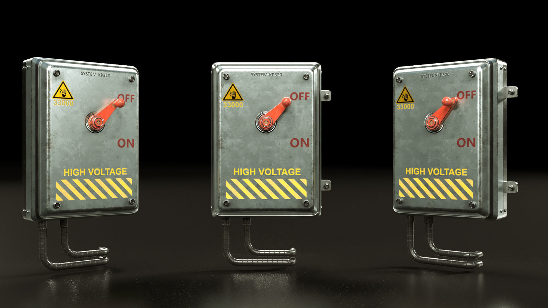 Electrical Boxes and Panels Pack 3D model | CGTrader