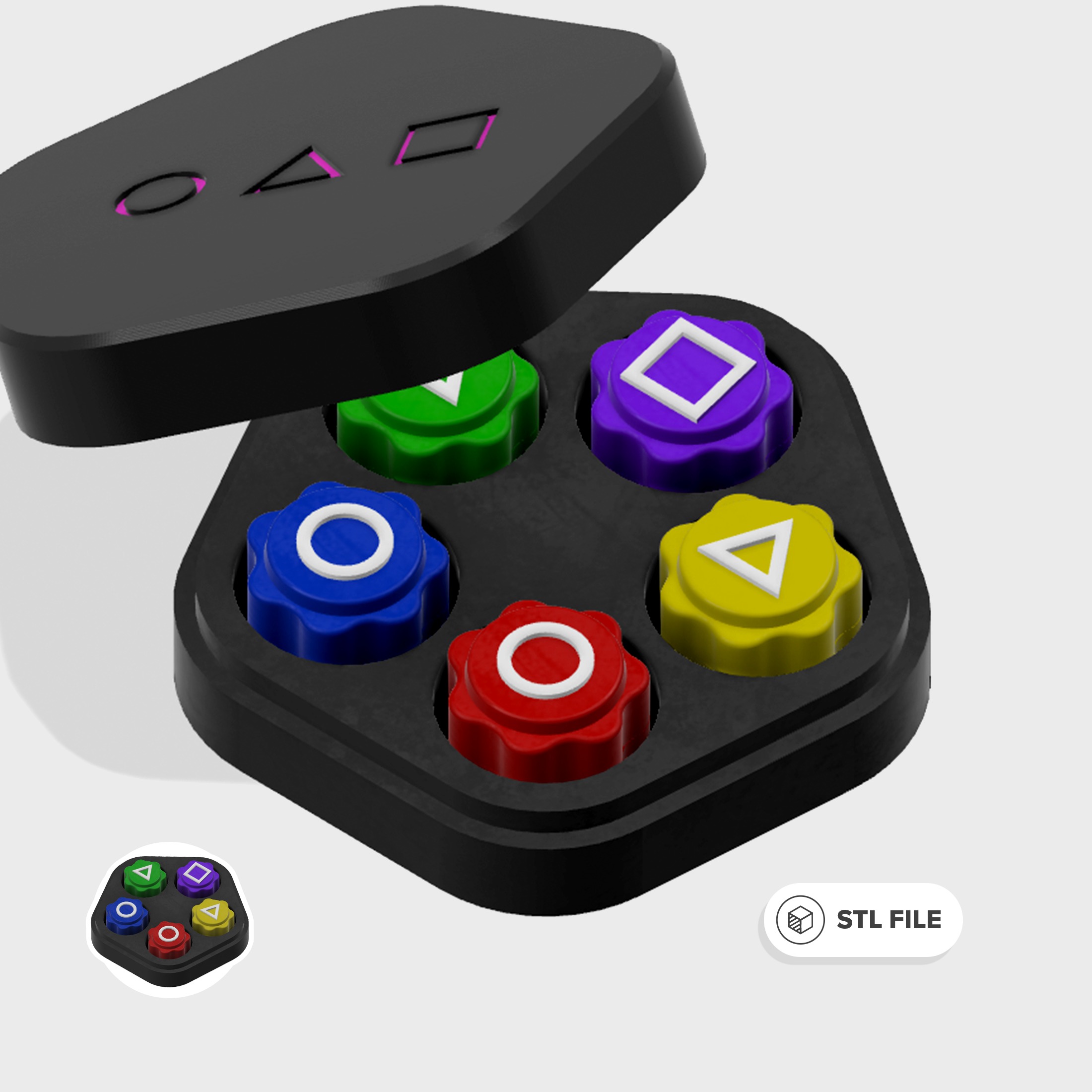 Squid Game Inspired Gonggi STL Set - Korean Jacks Game 3D model 3D ...