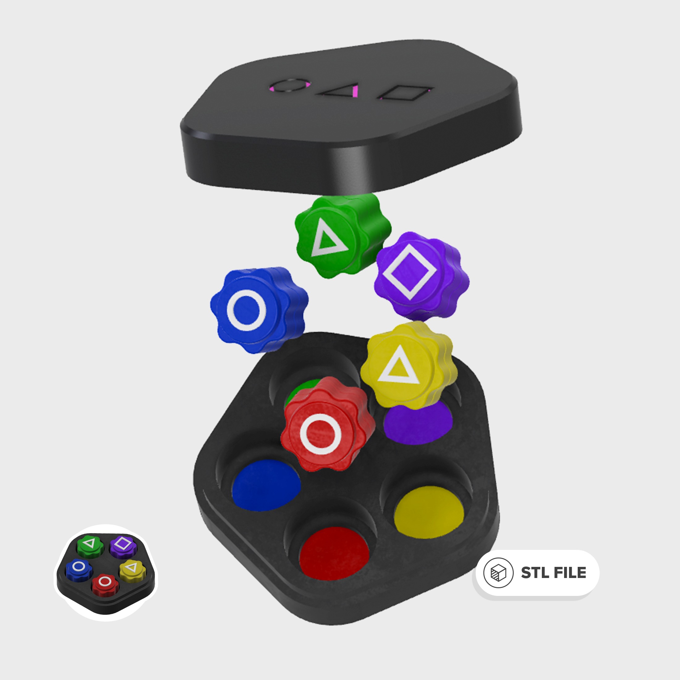 Squid Game Inspired Gonggi STL Set - Korean Jacks Game 3D model 3D ...