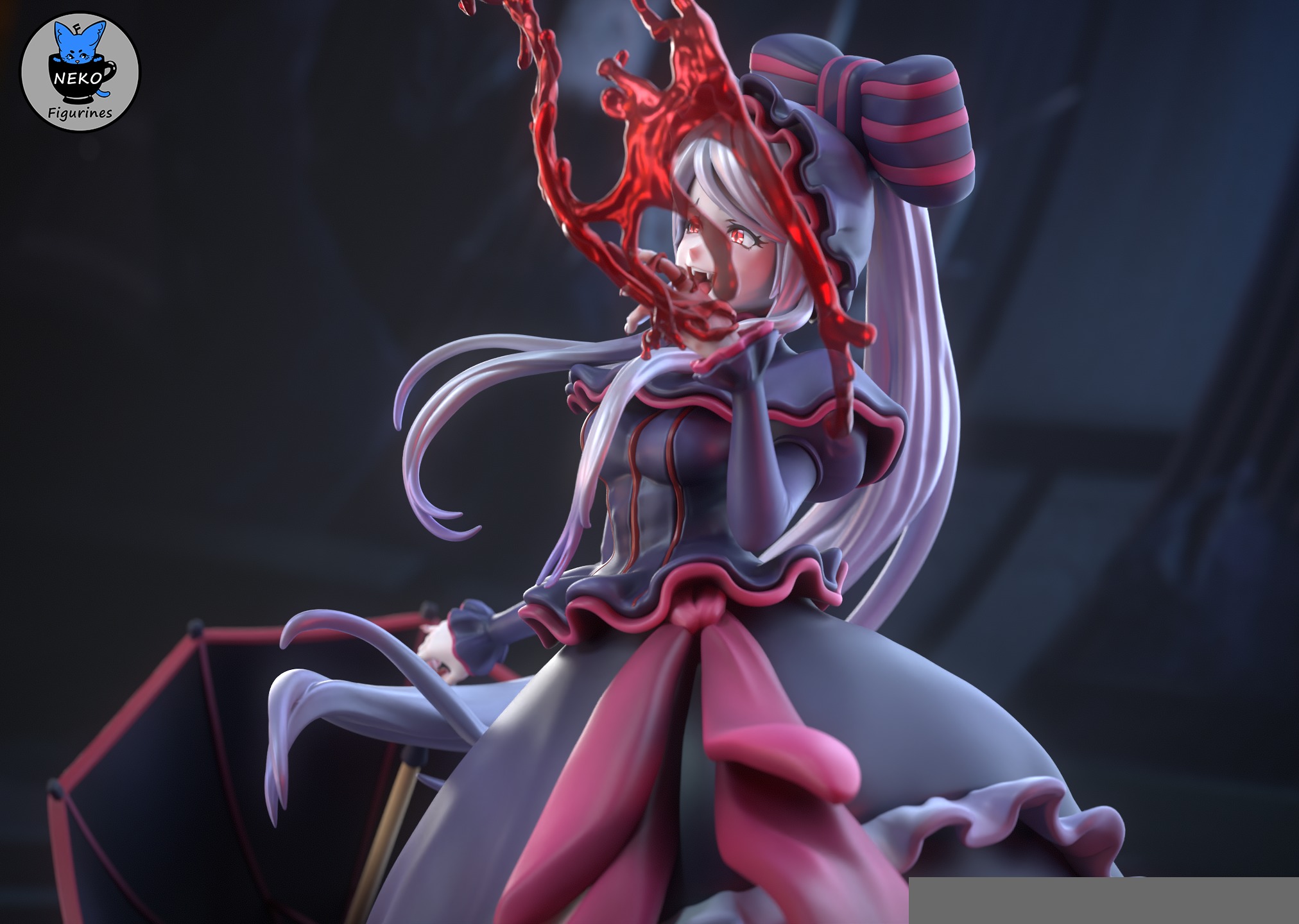Shalltear Bloodfallen - Overlord Anime Figure for 3D Printing 3D model ...