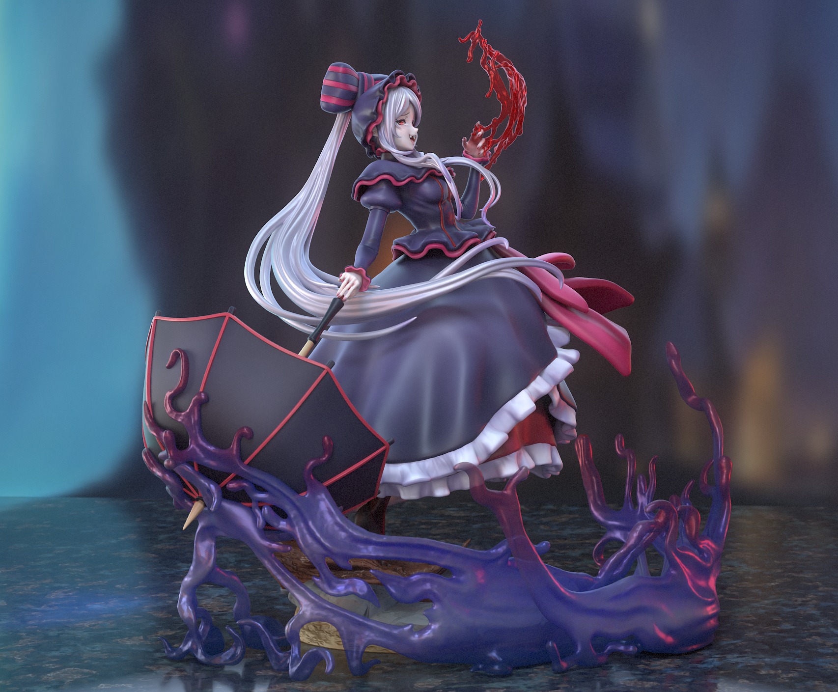 Shalltear Bloodfallen - Overlord Anime Figure for 3D Printing 3D model ...