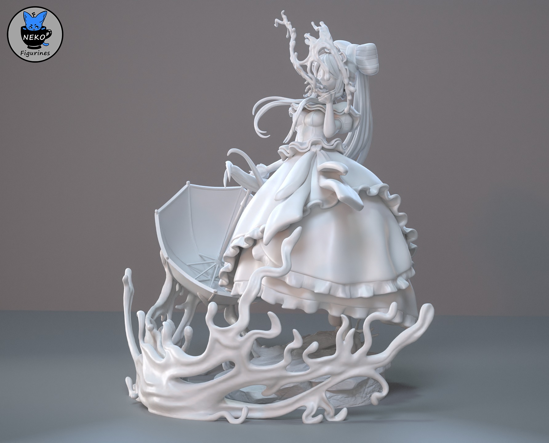 Shalltear Bloodfallen - Overlord Anime Figure for 3D Printing 3D model ...