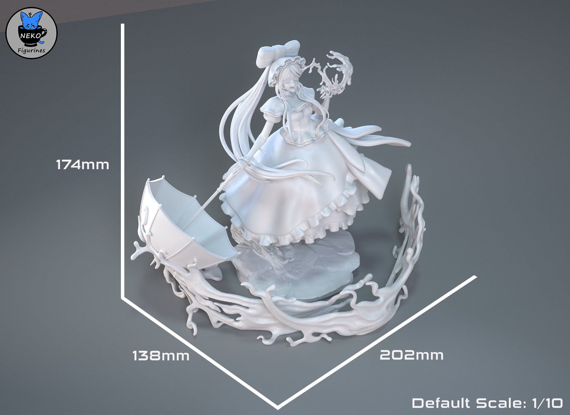 Shalltear Bloodfallen - Overlord Anime Figure for 3D Printing 3D model ...