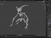 3D model Metallic Imp - Sci-Fi Creature 3D Model for Games Animation VR ...