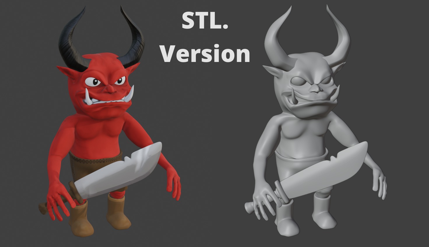 3D model Stylized Demon-Goblin-Imp VR / AR / low-poly | CGTrader