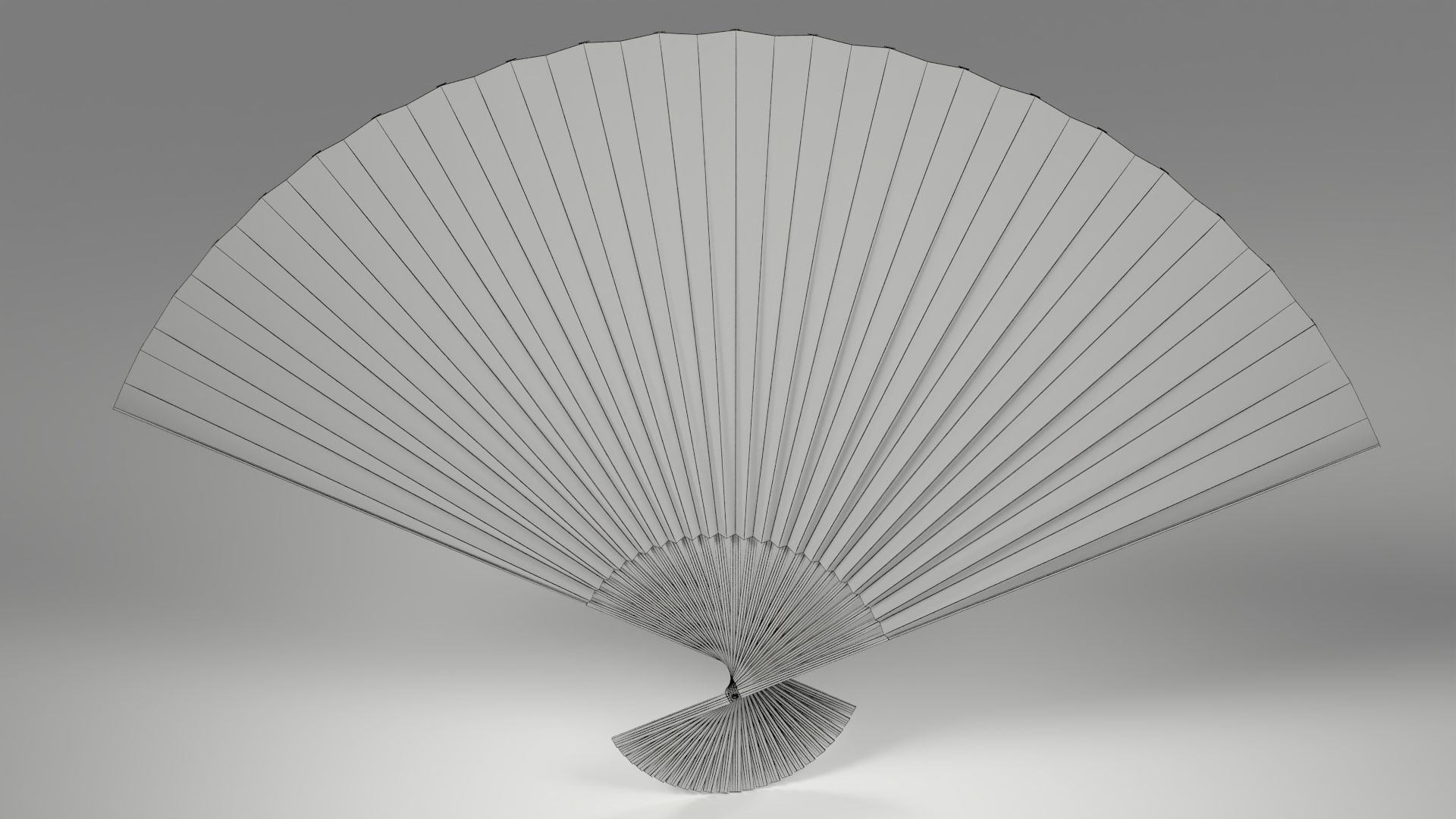 3D model Japanese Hand Folding Fan VR / AR / low-poly | CGTrader