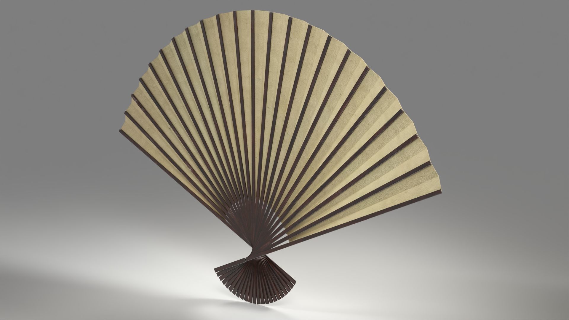 3D model Japanese Hand Folding Fan VR / AR / low-poly | CGTrader