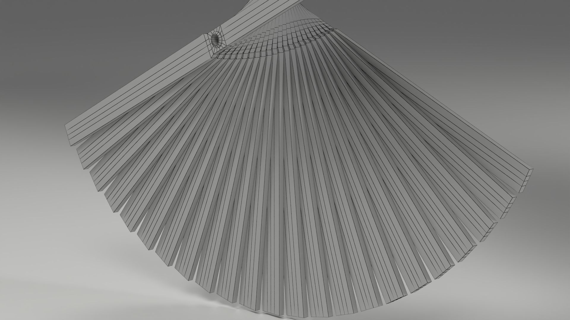 3D model Japanese Hand Folding Fan VR / AR / low-poly | CGTrader
