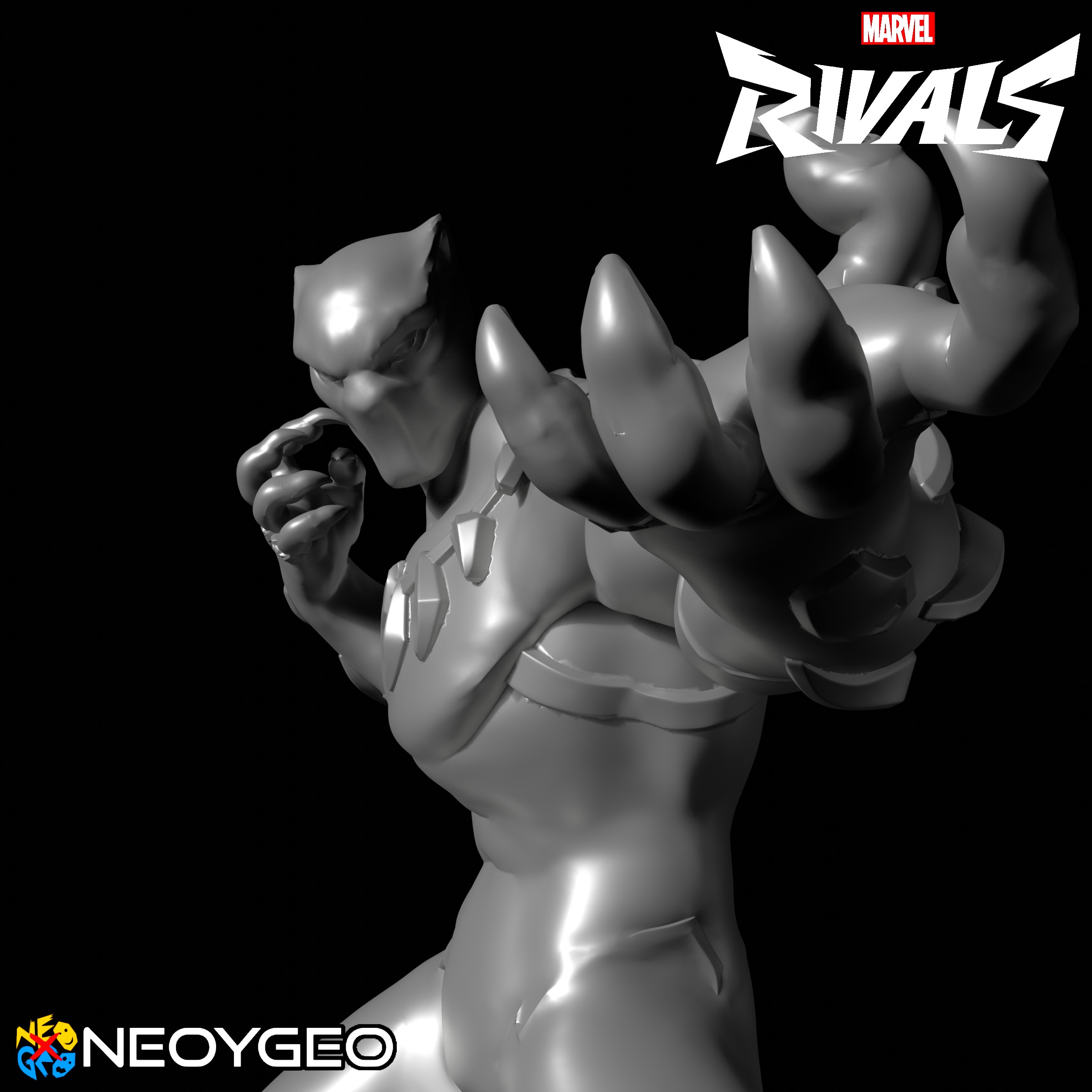 BLACK PANTHER - MARVEL RIVALS 3D model 3D printable | CGTrader