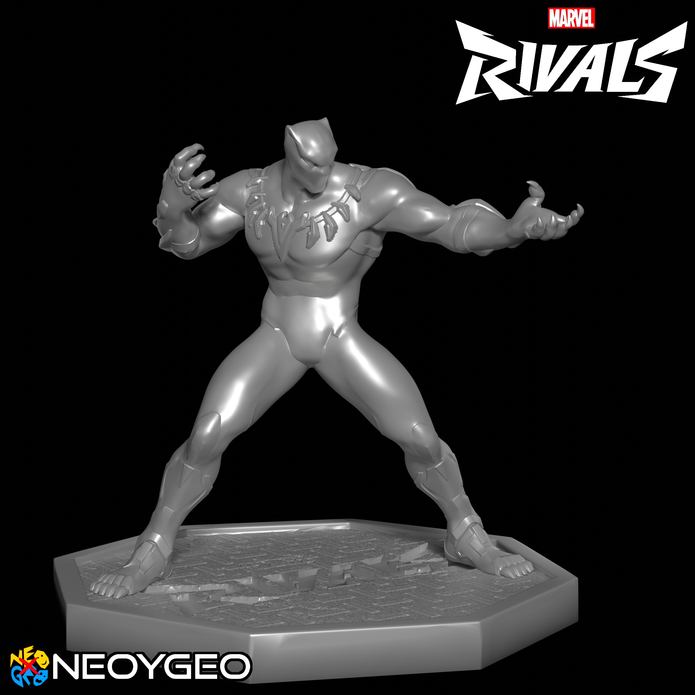 BLACK PANTHER - MARVEL RIVALS 3D model 3D printable | CGTrader