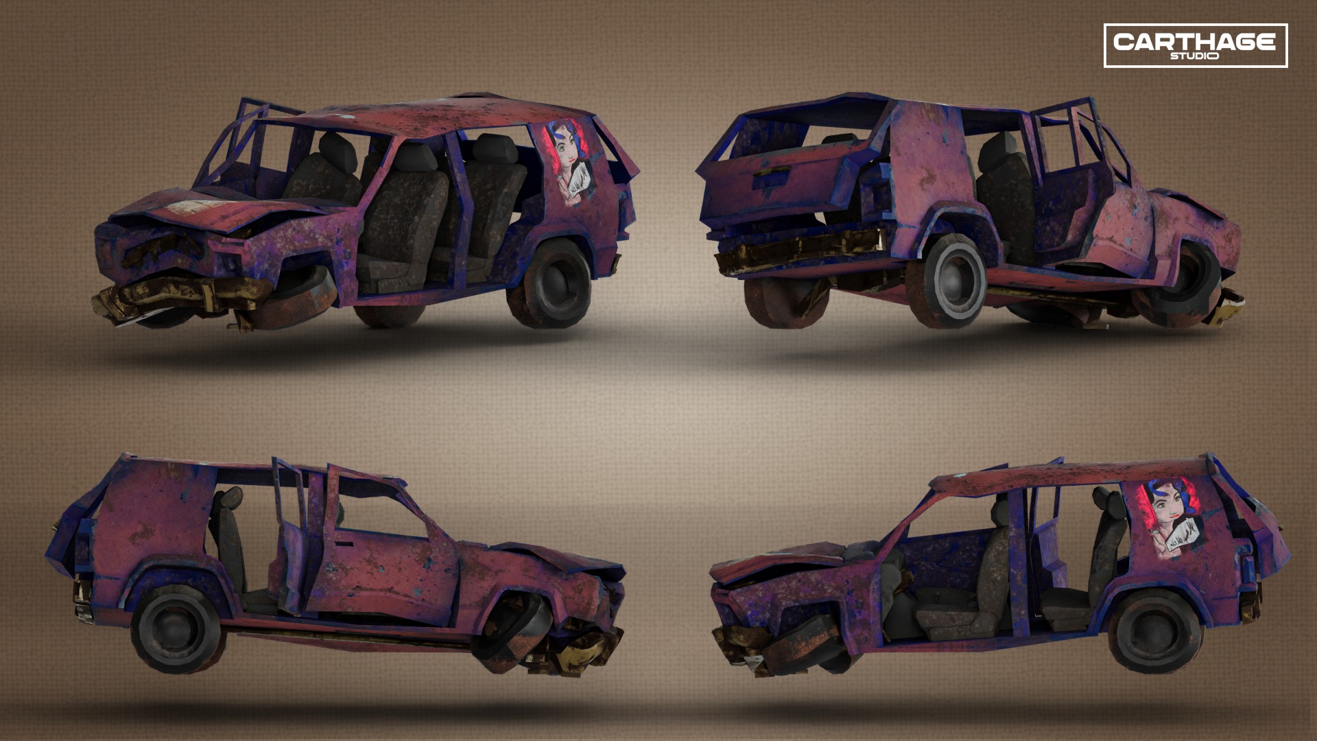 3D model 75 Arabic City Street Props Pack VR / AR / low-poly | CGTrader