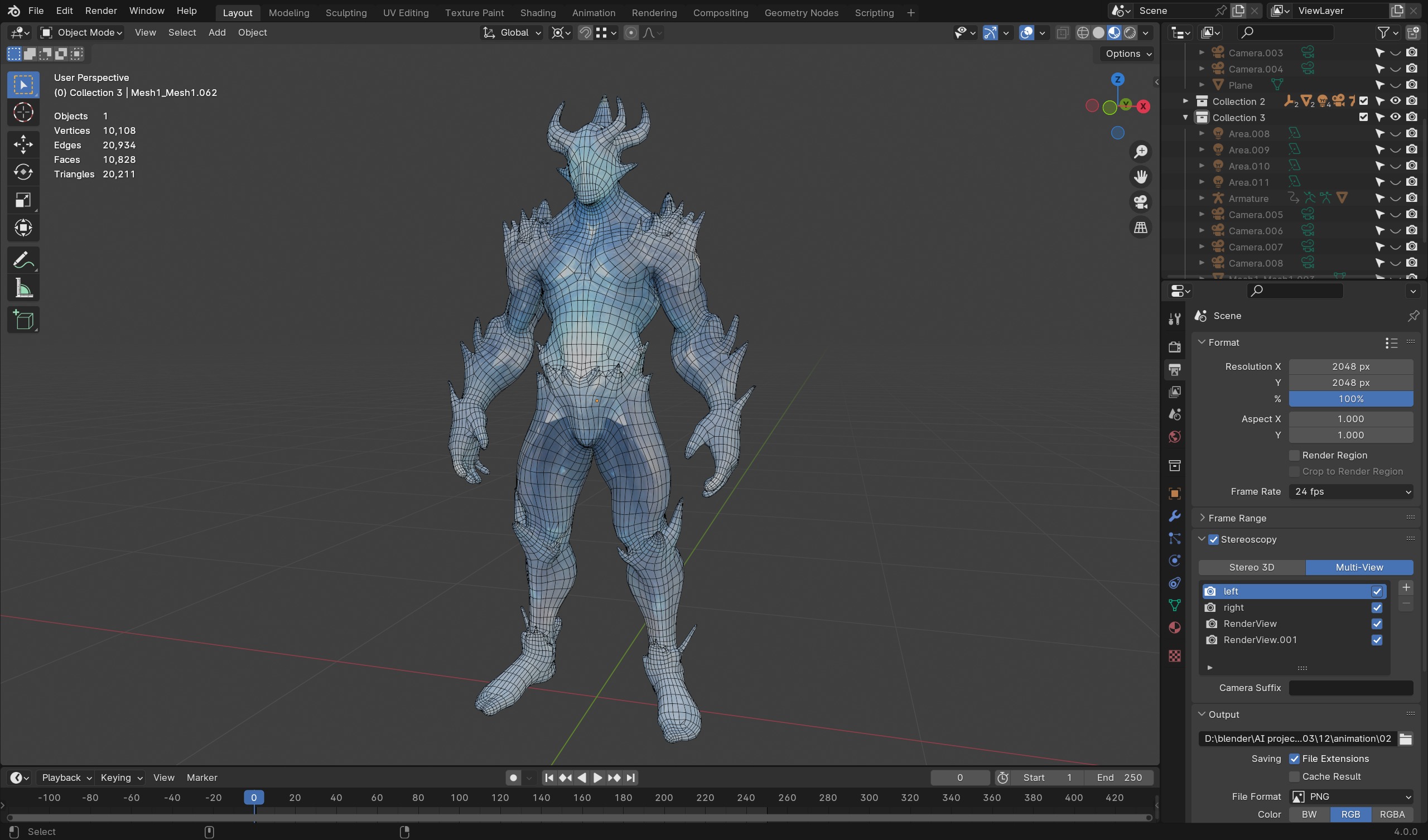 3D model Crystal Warden - Elemental 3D Character for Games Animations ...