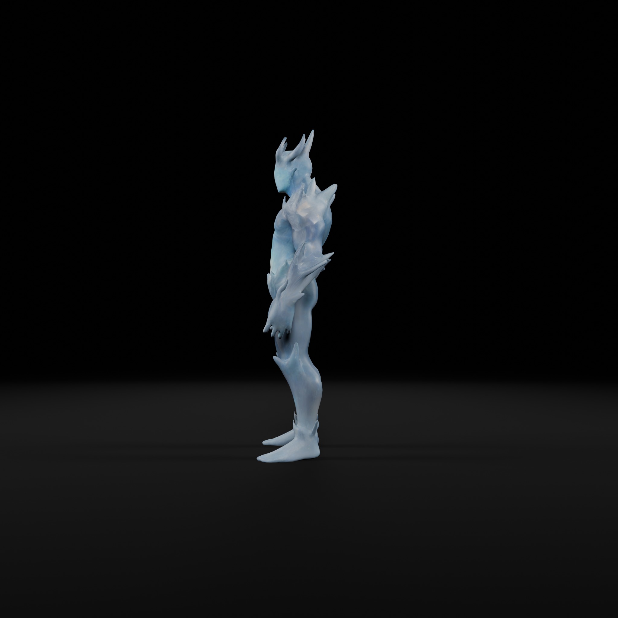 3D model Crystal Warden - Elemental 3D Character for Games Animations ...