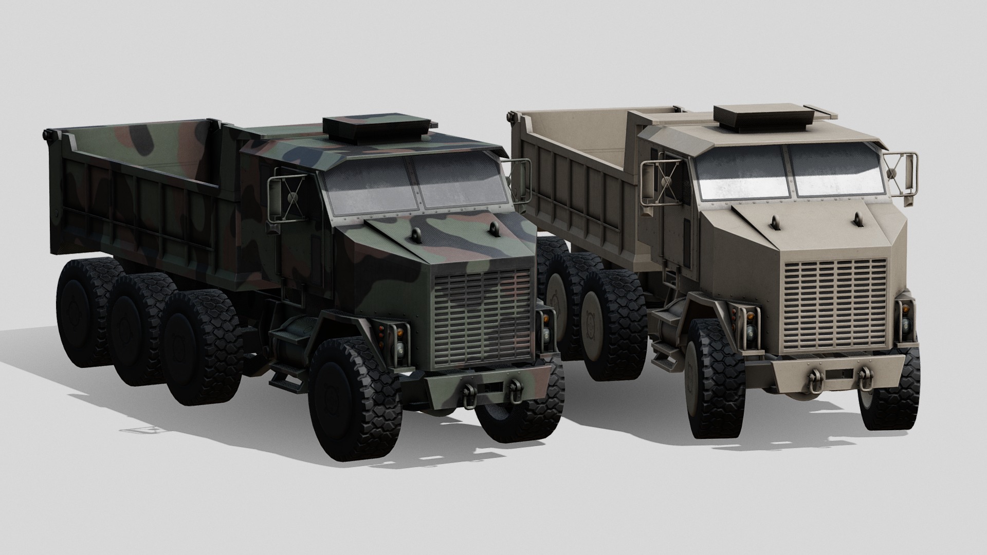 3D model Military Dump Truck VR / AR / low-poly | CGTrader