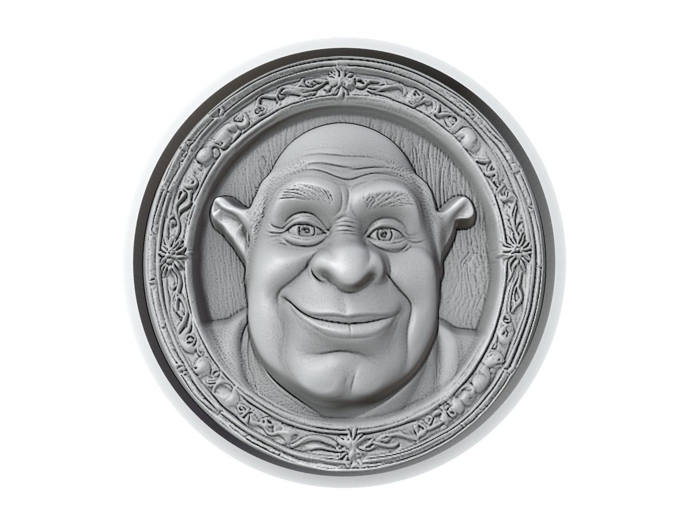 Shrek Medallion 3D model 3D printable | CGTrader