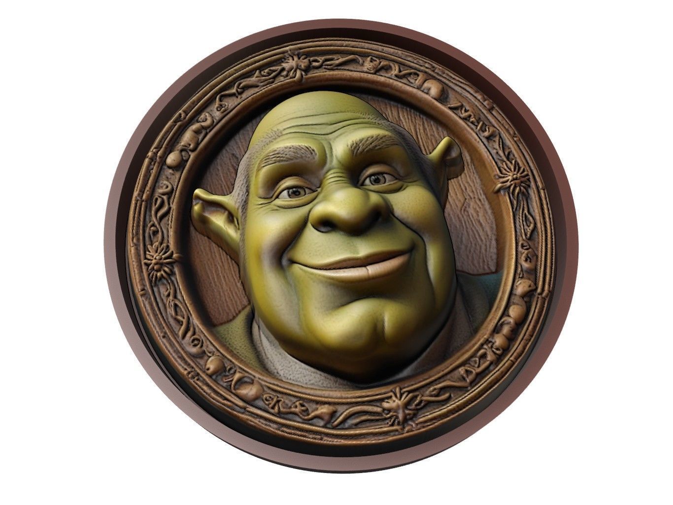 Shrek Medallion 3D model 3D printable | CGTrader