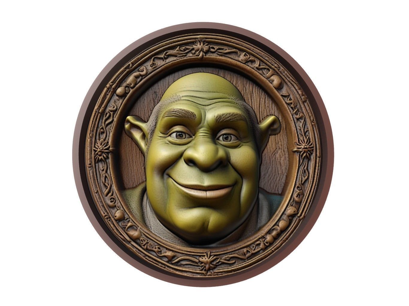 Shrek Medallion 3D model 3D printable | CGTrader