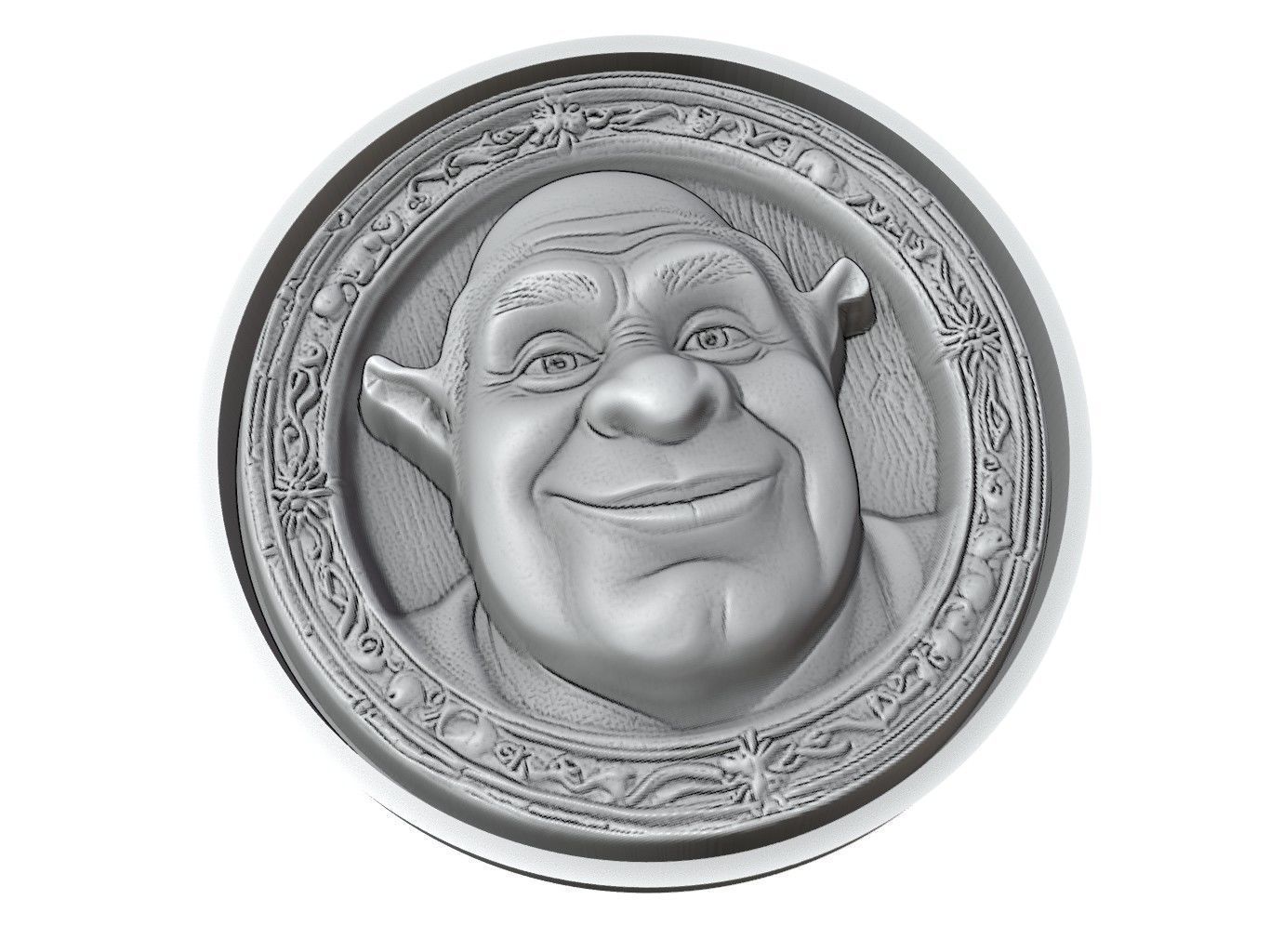 Shrek Medallion 3D model 3D printable | CGTrader