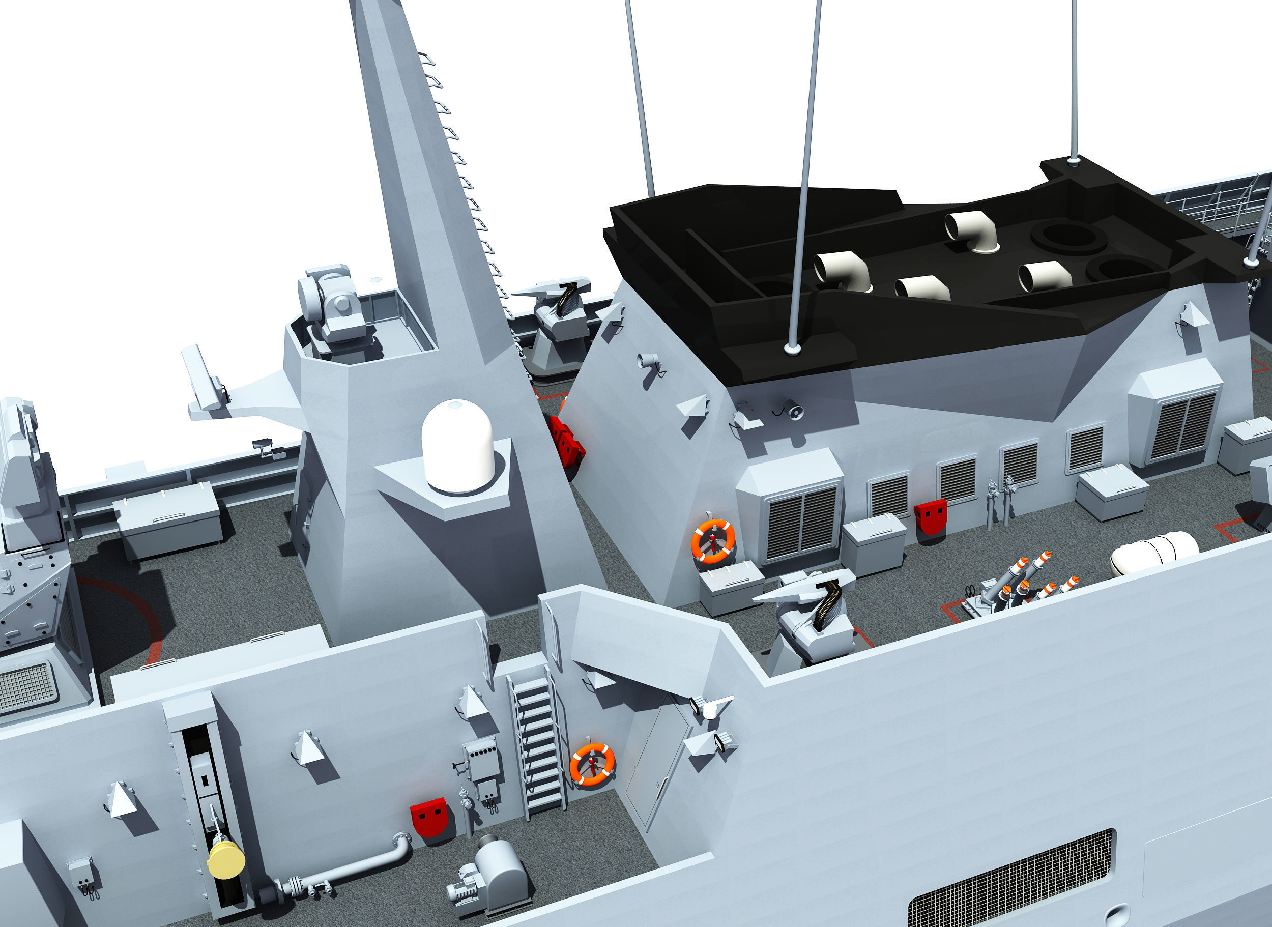 TCG AKHISAR Turkish Hisar-class offshore patrol vessel 3D model | CGTrader