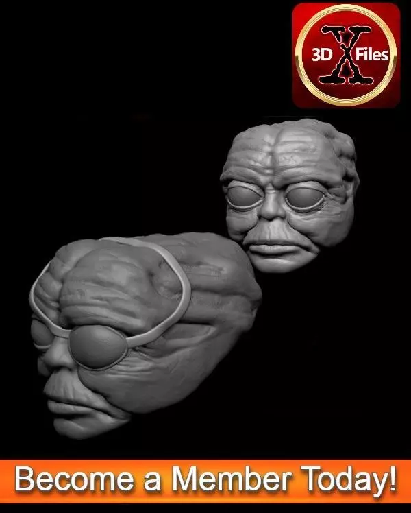 Prune Face Head Sculpt - Star Wars custom Action Figure 3D model 3D ...
