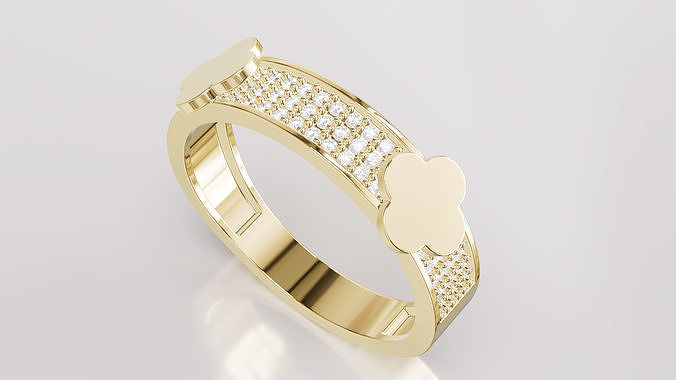 Jewelry Diamond Ring Model RG03 free 3D model 3D printable | CGTrader