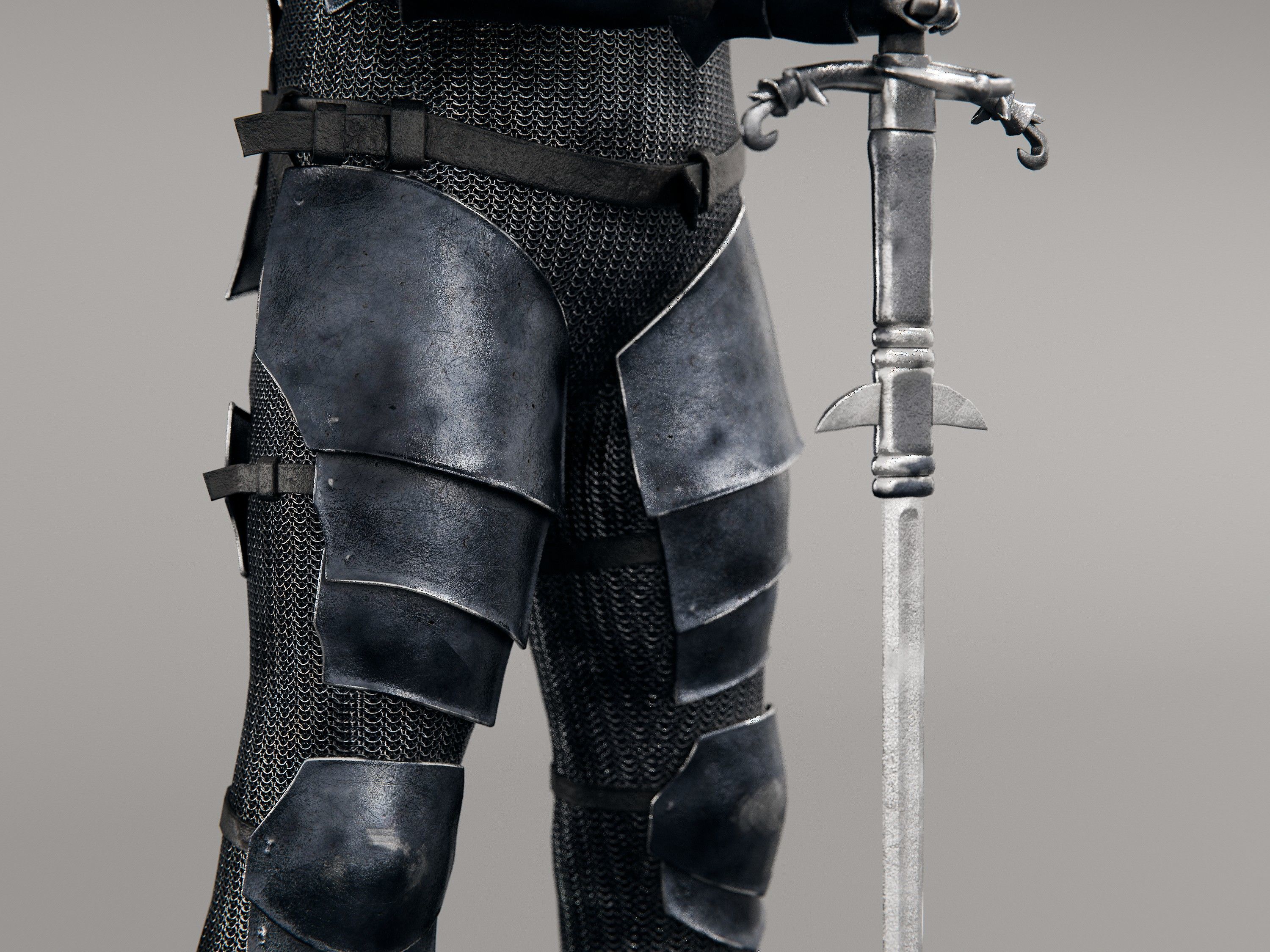 Grim Knight 3D model rigged | CGTrader