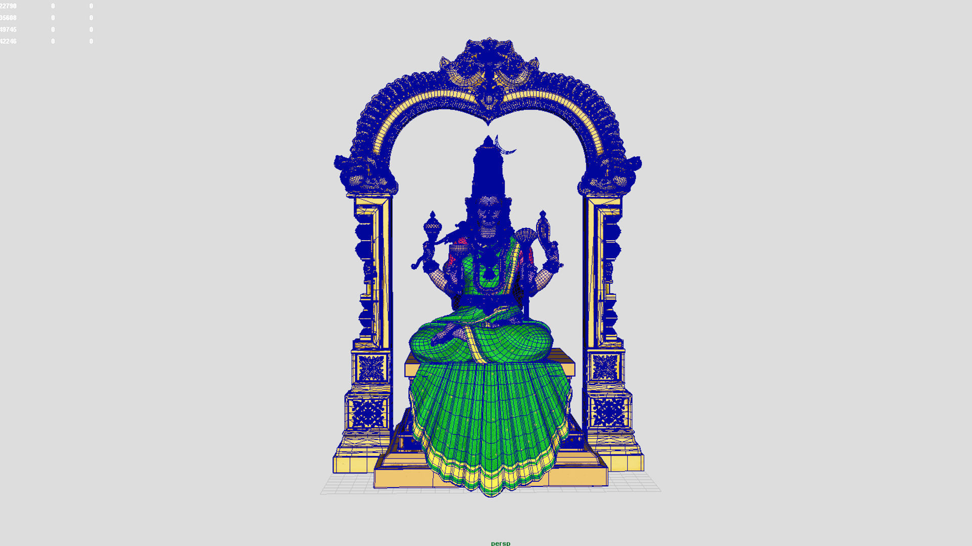 god kanchi kamatchi amman 3D model | CGTrader