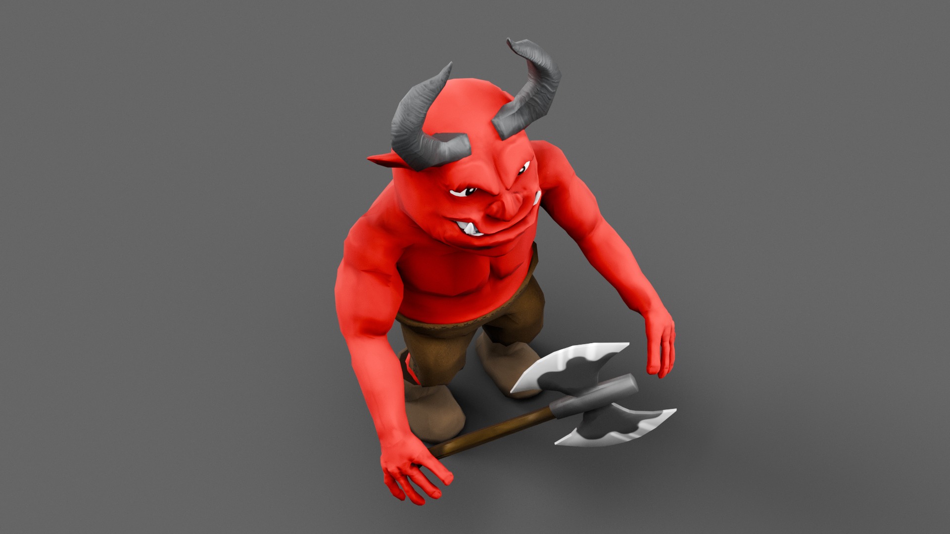 3D model Stylized Demon-Troll-Character VR / AR / low-poly | CGTrader