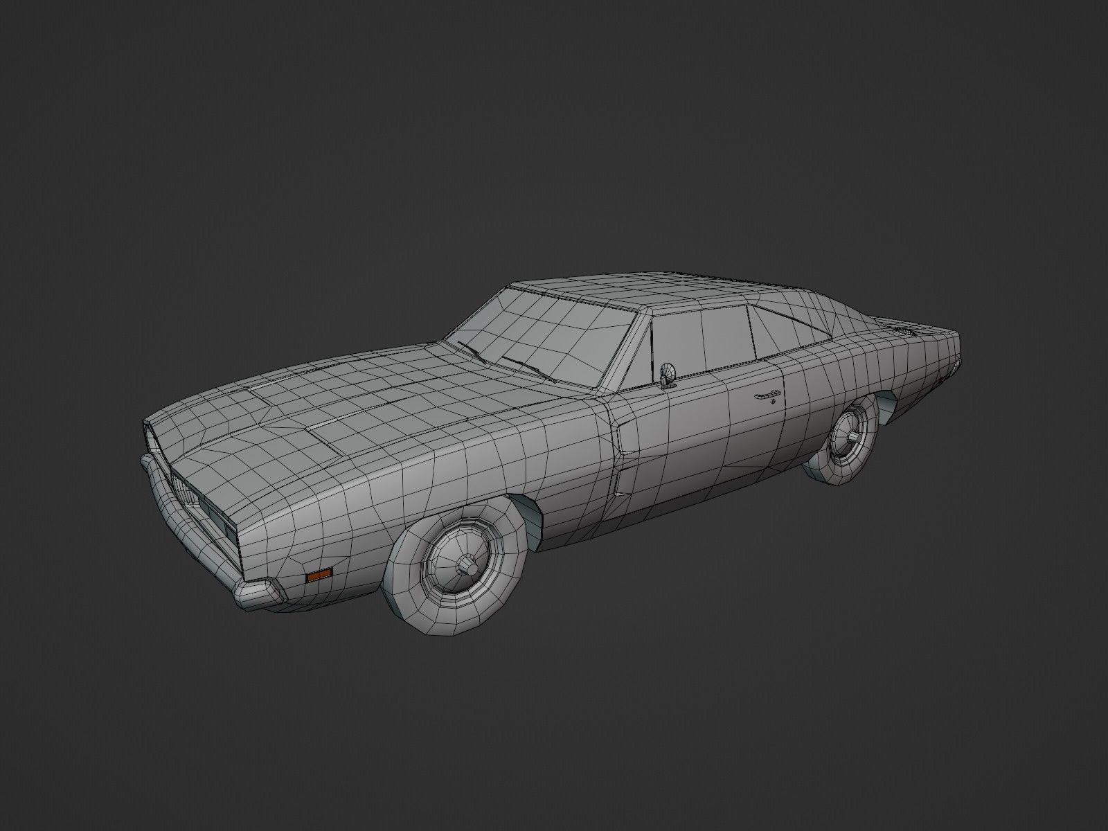 3D model Dodge Charger RT 1969 low-poly VR / AR / low-poly | CGTrader