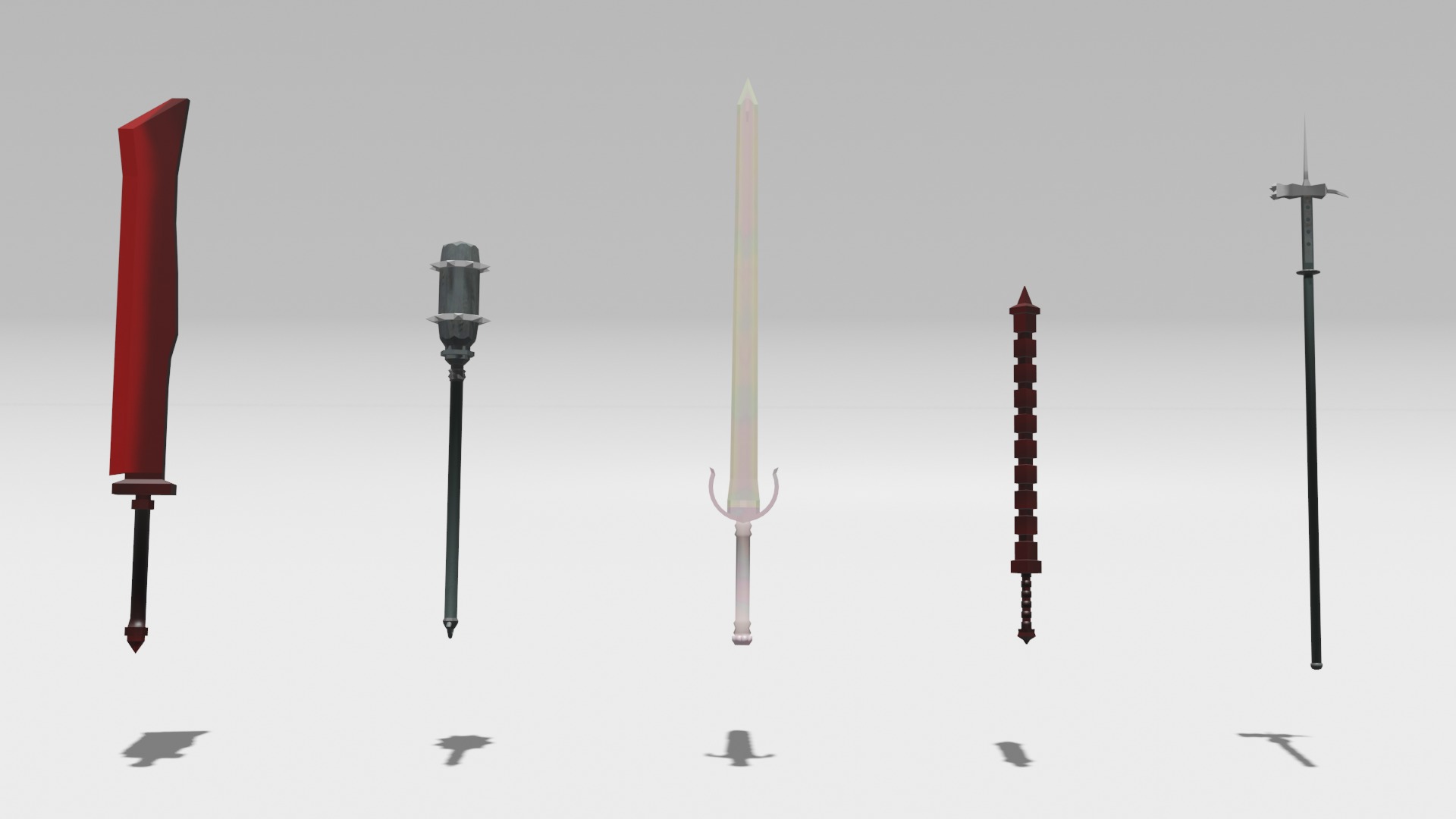 3D model Fantasy Weapons BIG 20 pack VR / AR / low-poly | CGTrader