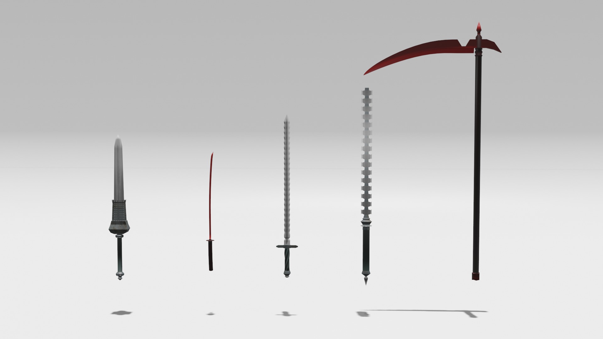 3D model Fantasy Weapons BIG 20 pack VR / AR / low-poly | CGTrader