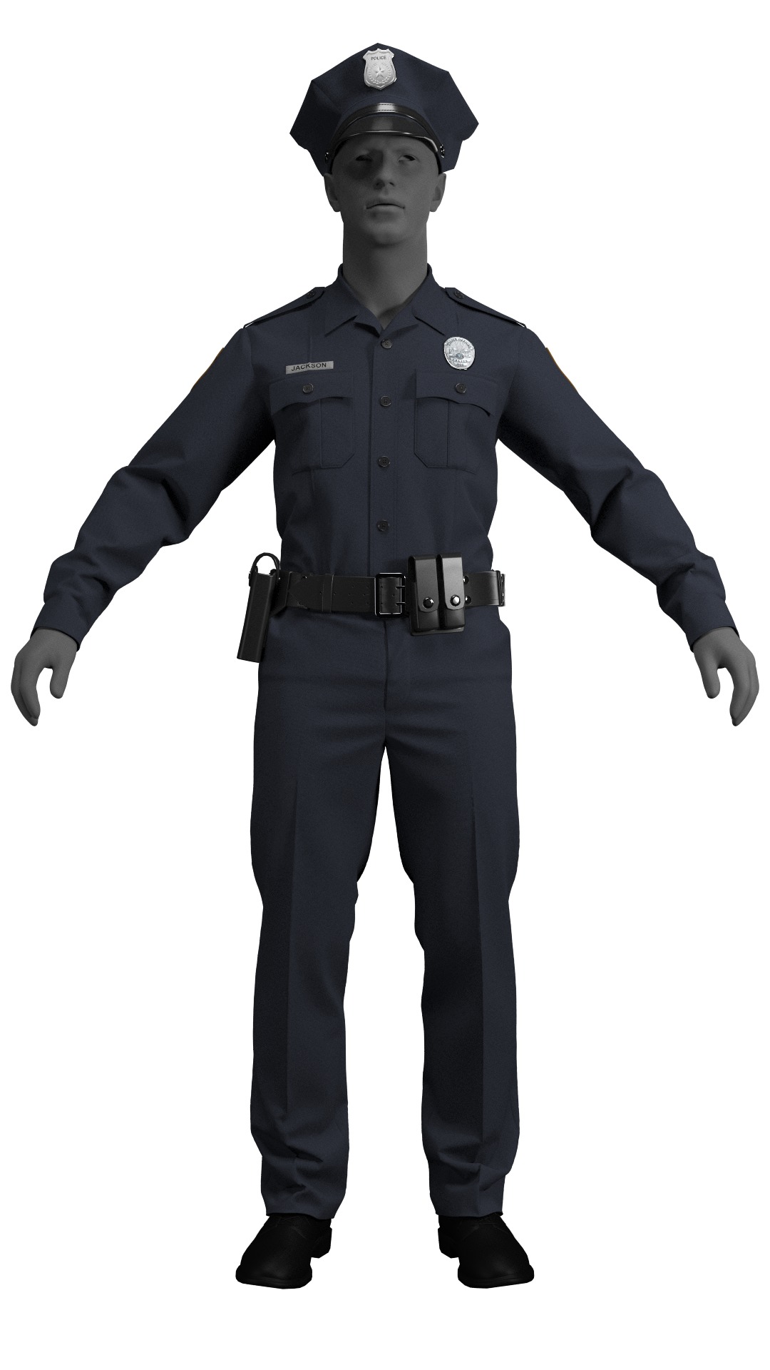 Police Officer Uniform - Marvelous Designer 3D model | CGTrader
