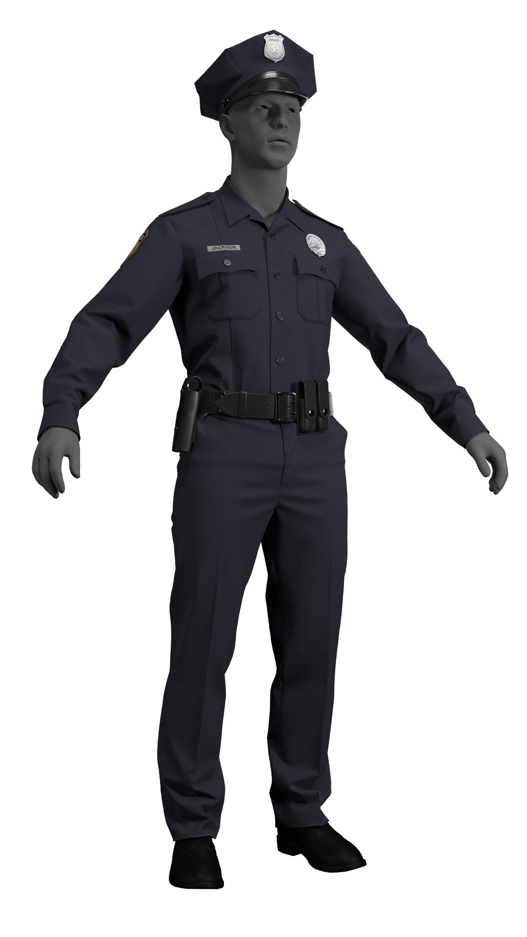 Police Officer Uniform - Marvelous Designer 3D model | CGTrader