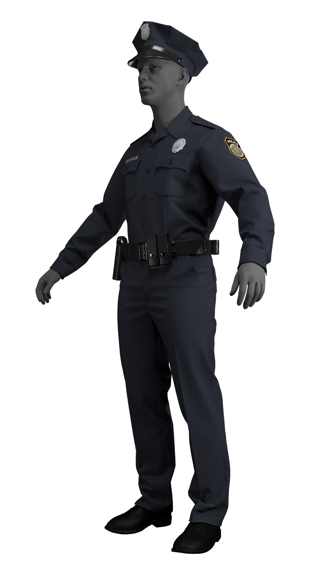 Police Officer Uniform - Marvelous Designer 3D model | CGTrader