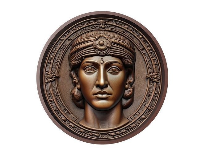 Ashoka the Great Medallion 3D model 3D printable | CGTrader