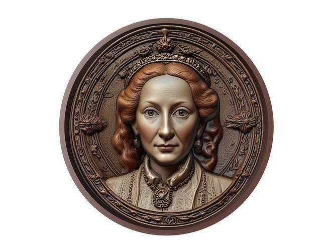Elizabeth I Medallion 3D model 3D printable | CGTrader