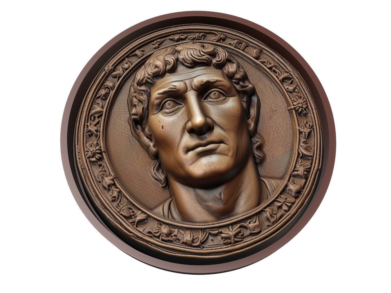 Trajan Medallion 3D model 3D printable | CGTrader