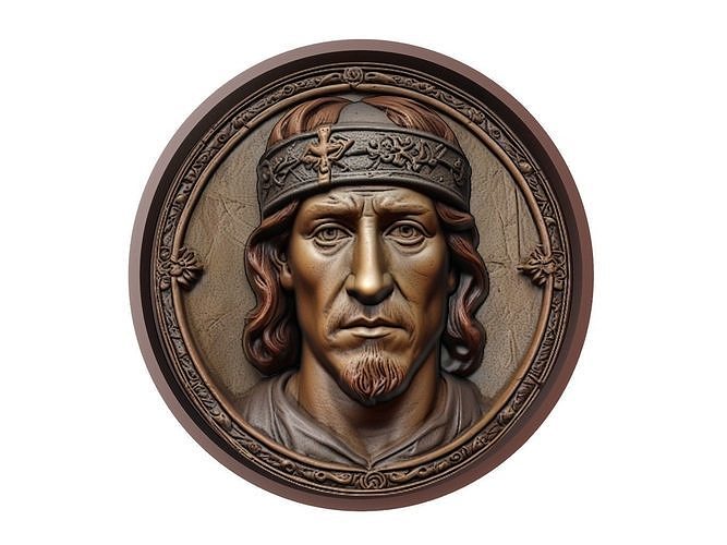 William Wallace Medallion 3D model 3D printable | CGTrader