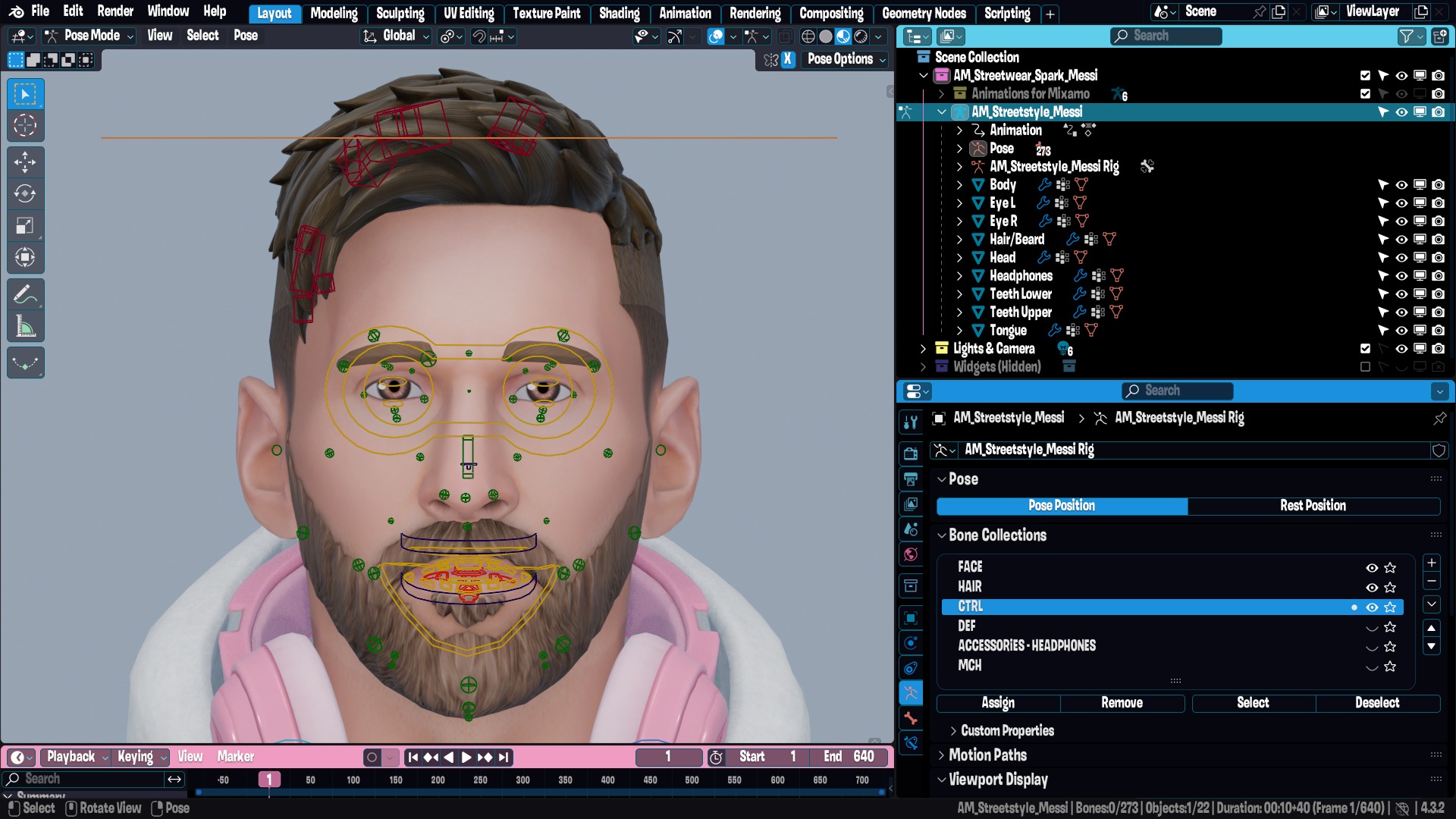 3D model Fortnite - Streetwear Spark - Lionel Messi VR / AR / low-poly ...
