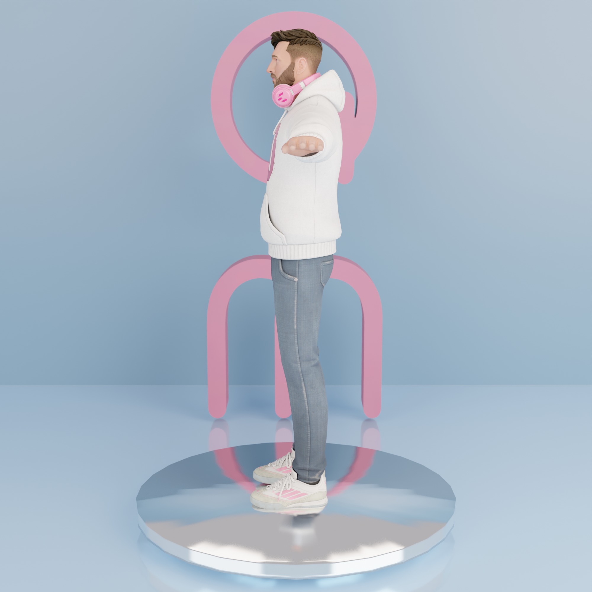 3D model Fortnite - Streetwear Spark - Lionel Messi VR / AR / low-poly ...