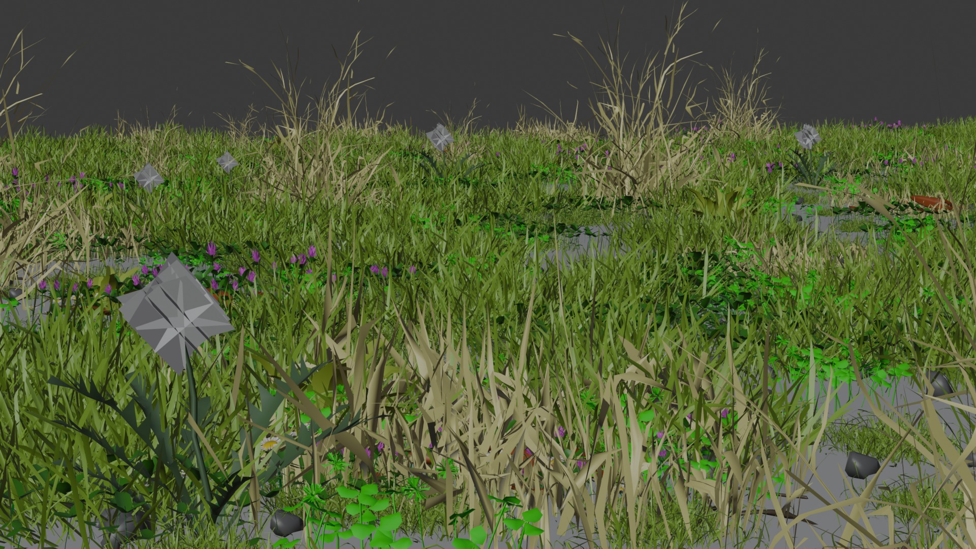 Grass Pack free 3D model | CGTrader