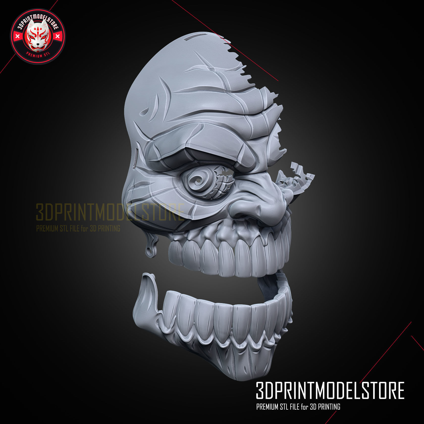 Dandadan Okarun Turbo Granny Mask - Anime Cosplay 3D model 3D printable ...